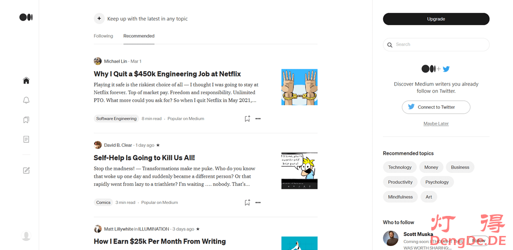 Medium在国内访问不了？国外写作平台Medium下载、注册账号和使用教程 - 灯得